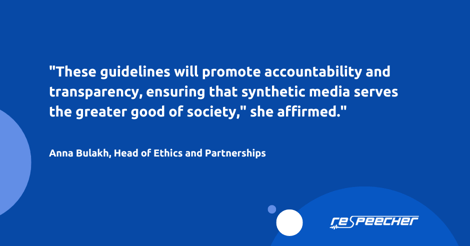 Respeecher Champions Ethical Synthetic Media with PAI's Responsible ...