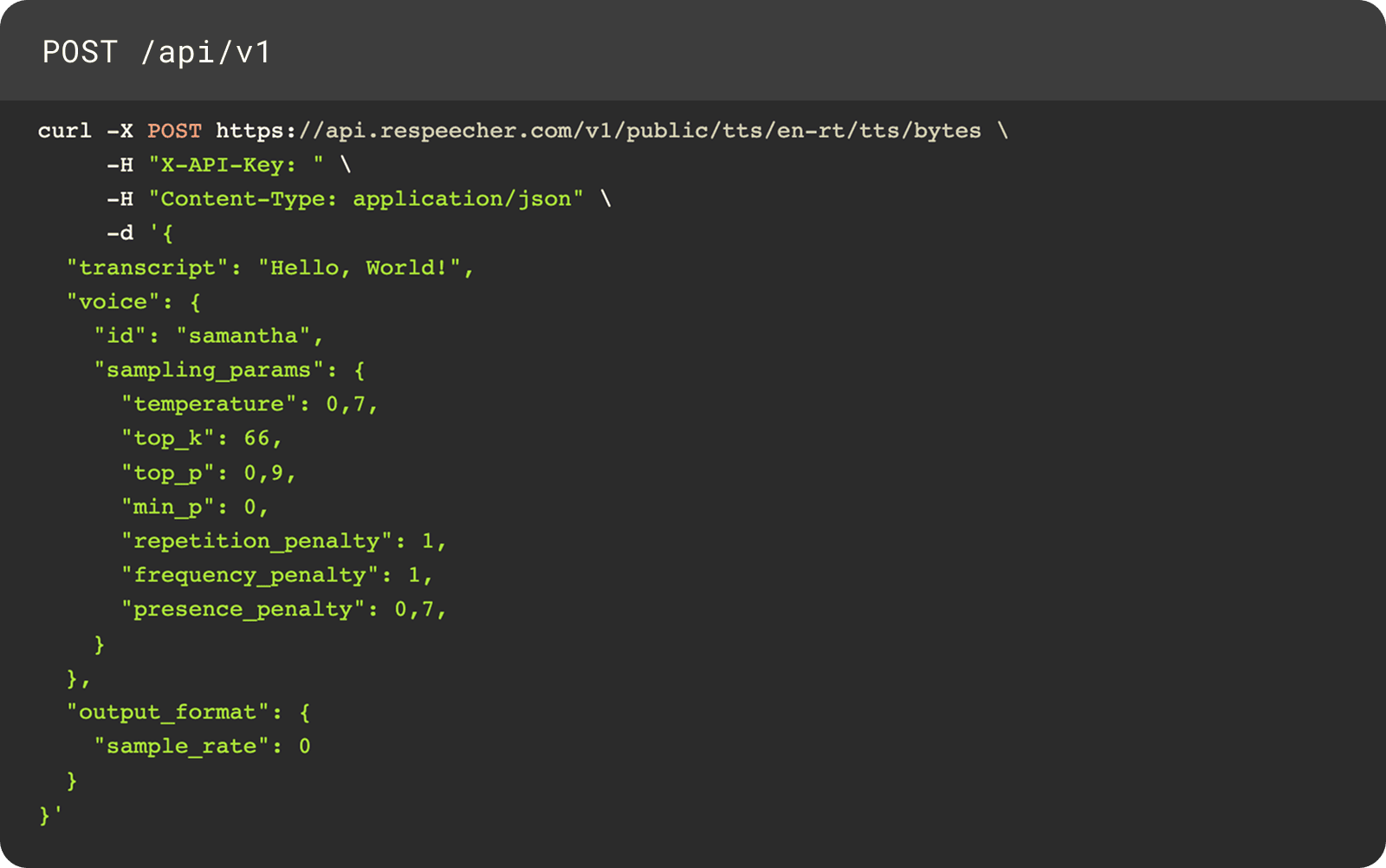 Real-Time TTS API for Low-Latency Speech Streaming | Respeecher